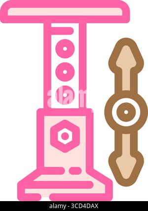 adjustable height line icon vector illustration Stock Vector Image ...