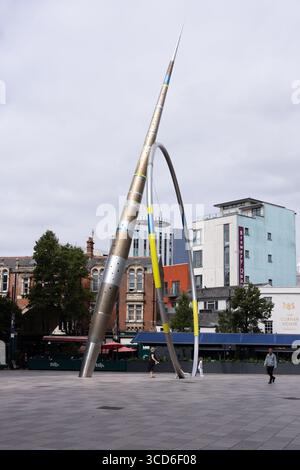 CARDIFF, UK - AUGUST 8, 2025 - Modern architecture of the Atradius ...
