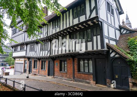 The historic 14th century Lychgate Cottages in Priory Row, Coventry ...