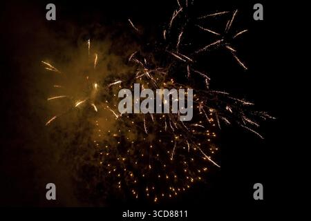 Nice huge fireworks ball Stock Photo - Alamy