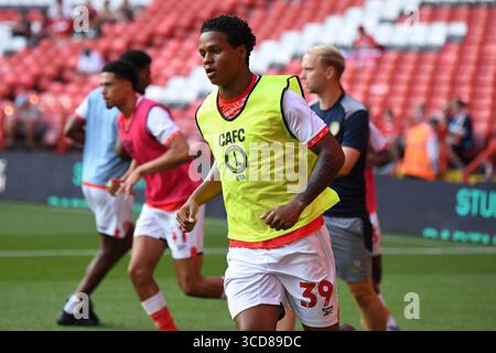 London, England. 12th Aug 2025. Luke Berry celebrates after scoring ...