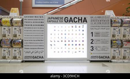 Illuminated display for Japanese capsule Toy GACHA in terminal 1 at ...