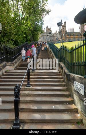 Playfair steps on the Mound, Edinburgh Stock Photo - Alamy