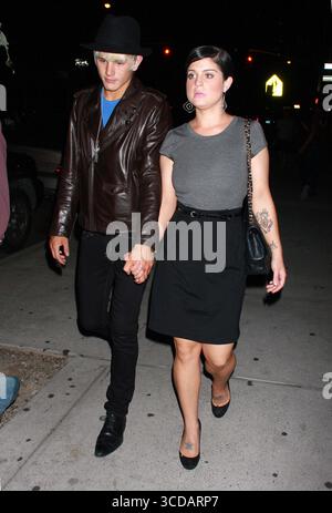 Kelly Osbourne and her boyfriend Luke Worrell out and about in New York ...