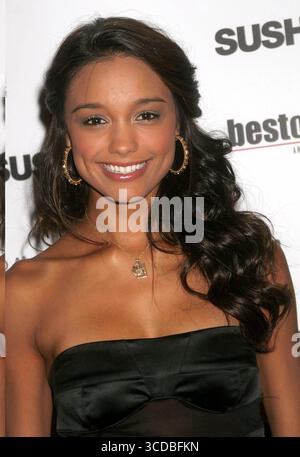 Rachel Smith, Miss USA 2007, listens to applause after getting up from ...