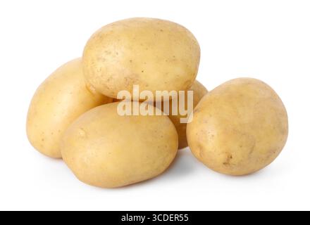 Many fresh raw potatoes isolated on white Stock Photo - Alamy