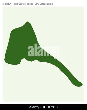 Eritrea - plain country shape. Low, medium and high detailed maps of ...