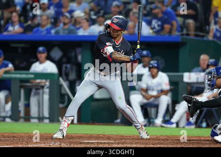 Washington Nationals' Daylen Lile (51) celebrates after hitting a home ...
