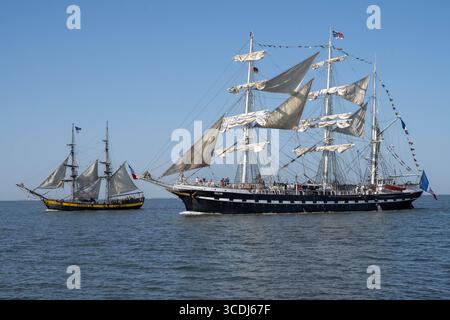 Segelschiff Belem ,Einlaufparade, Sail Bremerhaven 2025, 13.08.2025 ...
