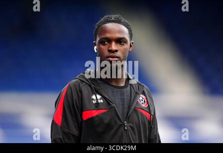 Sheffield United's Femi Seriki ahead of the Sky Bet Championship match ...