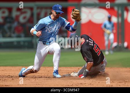 Washington Nationals' Daylen Lile, second from right, celebrates with ...