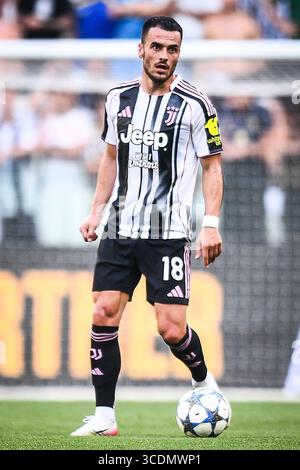 Filip Kostic of Juventus during football Serie A Match, Stadio Artemio ...