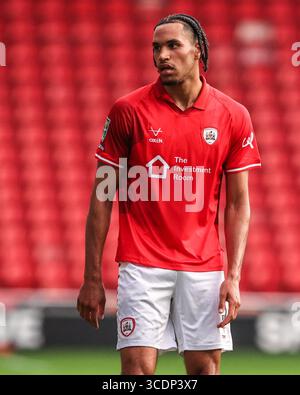 Jon Russell of Barnsley during the Carabao Cup match Barnsley vs ...