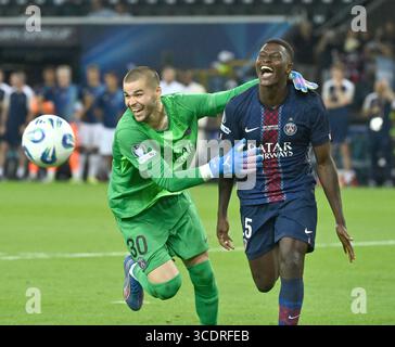 Lucas Chevalier of Paris Saint Germain FC during the UEFA Champions ...
