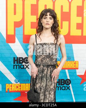 Elliot Frances Flynn attends Premiere of HBO Max Peacemaker at AMC ...