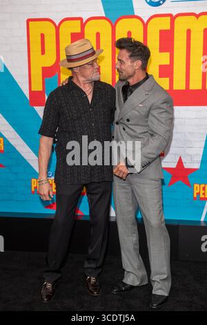 Michael Rooker and Frank Grillo attend Premiere of HBO Max Peacemaker ...