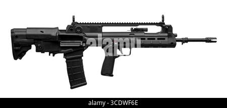 Modern carbine of the bullpup system. Weapons for police, army and ...