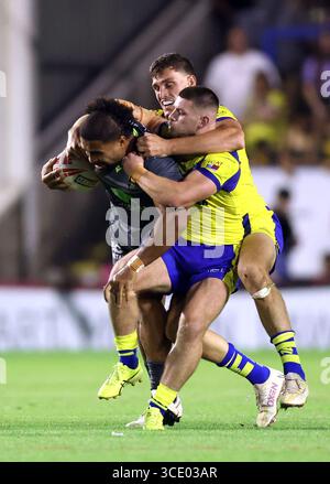 Sam Stone of Warrington Wolves during the Betfred Super League round 27 ...