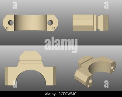 short block technical drawing , structural design strategies, engine ...