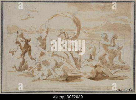 Nicolas Poussin - The Triumph of Galatea Stock Photo - Alamy
