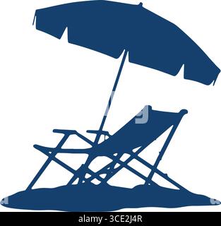 Summer outdoor chair icon. Flat illustration of summer outdoor chair ...