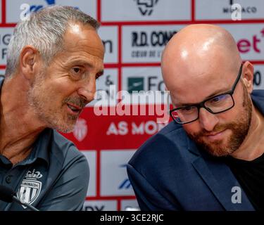Thiago Scuro seen during the press conference before the Auxerre-Nice ...