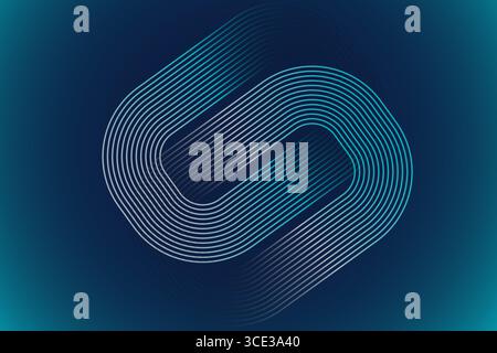 Circular lines, circles, geometric abstract background. Circular lines ...