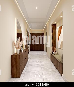 Modern Interior design, corridor , Entry , Foyer design Stock Photo - Alamy