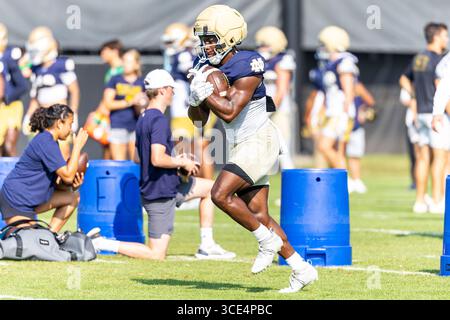 Notre Dame running back Jadarian Price (24) celebrates with teammates ...