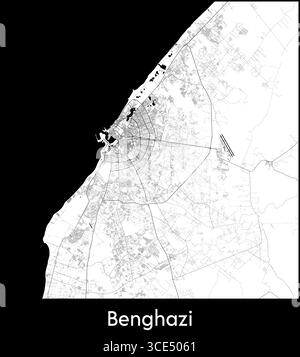 City map of Benghazi, Libya Stock Vector Image & Art - Alamy