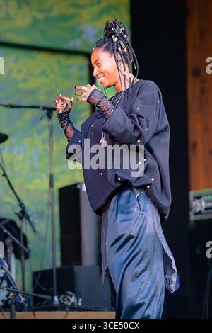 Jazz singer, Dominique Fils-Aime Stock Photo - Alamy
