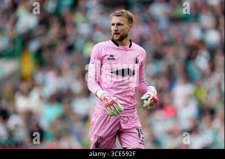 Falkirk goalkeeper Scott Bain during the William Hill Premiership match ...