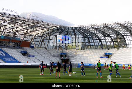 Stade des Alpes during the French Second Division Soccer Championship ...
