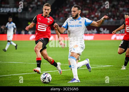 Valentin RONGIER of Rennes during the French championship Ligue 1 ...