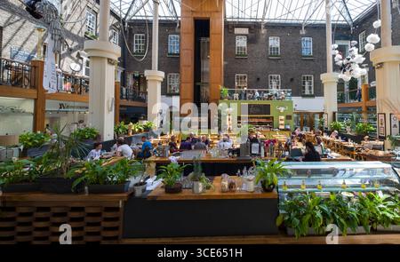The Townhouse Café inside the center atrium of the Powerscourt Centre ...