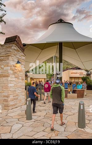 Entrance to the Gerald R Ford Amphitheater during event, Vail, Eagle ...