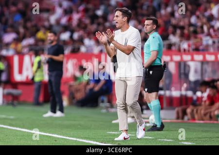 Rayo Vallecano head coach Inigo Perez during the La Liga EA Sports ...