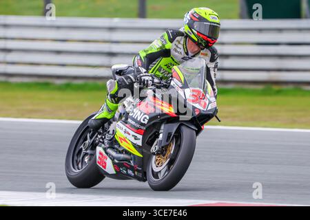 Thomas Eder of Eder Racing competing in the IDM Supersport Free ...