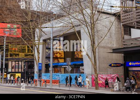 State Library Train Station in Melbourne Australia Stock Photo - Alamy