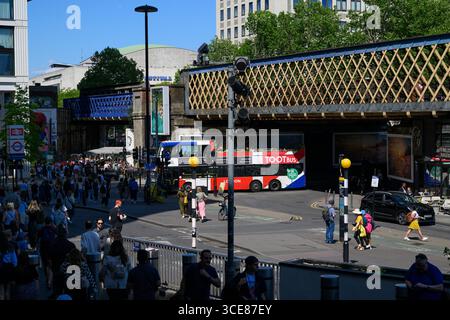The junction of York Road and Mepham Street, viewed from Waterloo ...