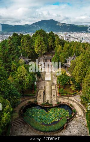 VIEW FROM WANGU PAVILION LIJIANG, YUNNAN PROVINCE, CHINA. PIC MIKE ...