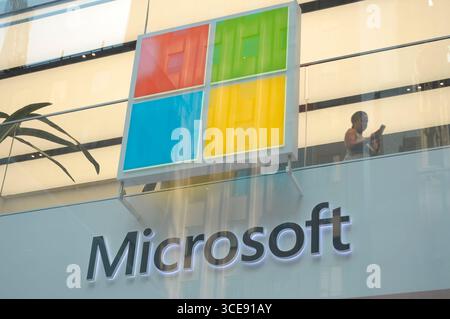 A Microsoft Experience Center is seen on Fifth Avenue in Manhattan, New ...