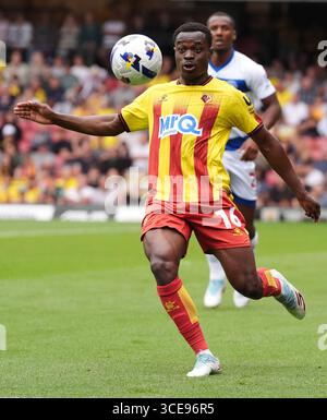 Watford's Marc Bola during the Sky Bet Championship match at St Andrew ...