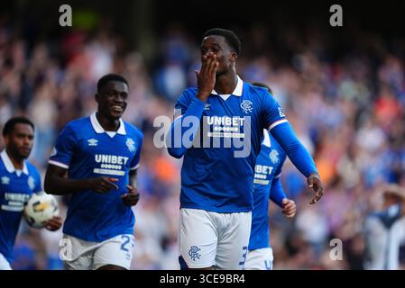 Rangers' Emmanuel Fernandez celebrates scoring their side's first goal ...