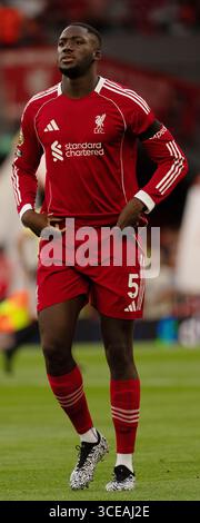 Ibrahima Konate of Liverpool during the Premier League match Liverpool ...