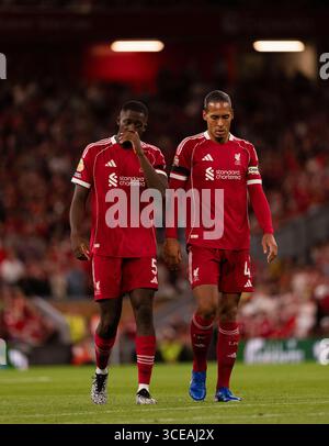 Ibrahima Konate of Liverpool during the Premier League match Liverpool ...