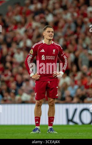Florian Wirtz of Liverpool during the Premier League match between West ...