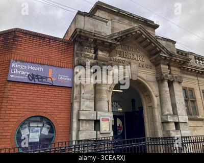 Entrance of Kings Heath Library Stock Photo - Alamy