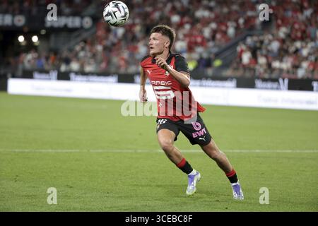 Quentin MERLIN of Rennes during the French championship Ligue 1 ...