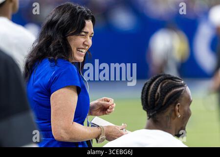 Indianapolis Colts owner Carlie Irsay-Gordon on the sideline during the ...